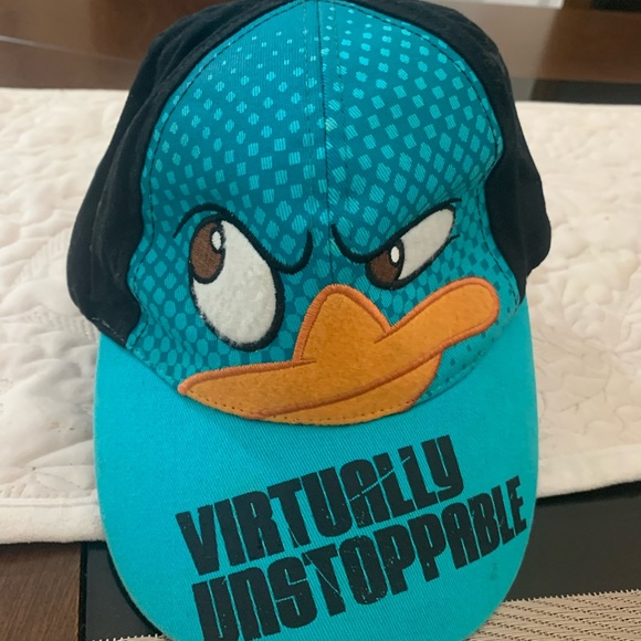 Other | Disney Angry Birds Teal Black Cap Virtually Unstoppable | Poshmark